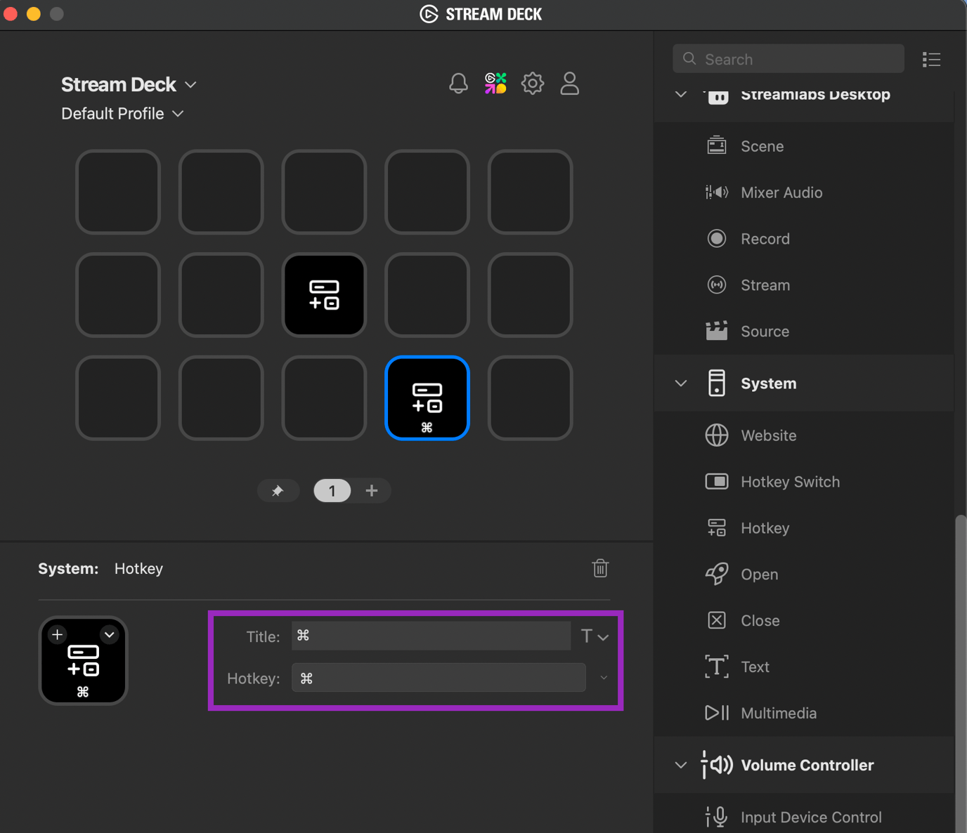 Use Elgato Stream Deck with HotKeys