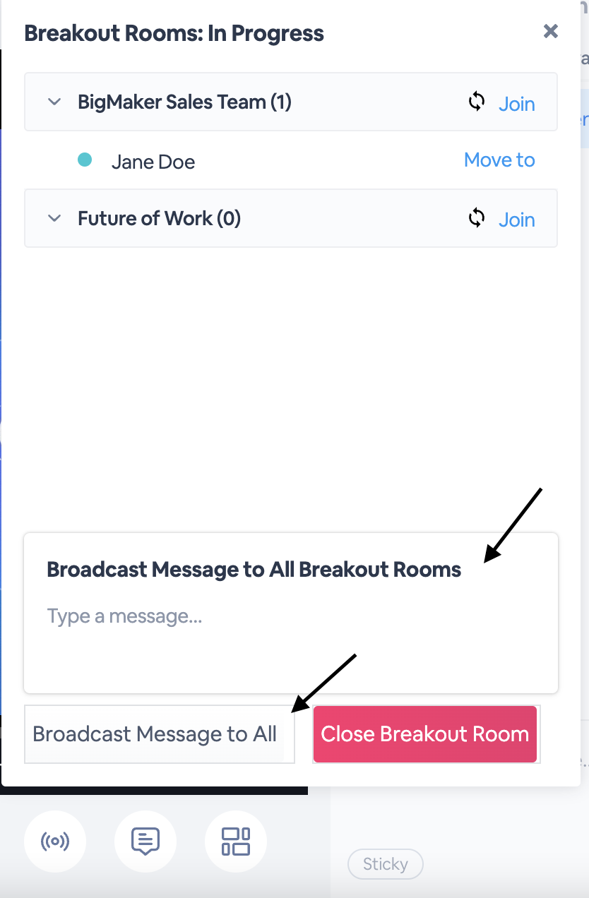Creating and Managing Breakout Rooms