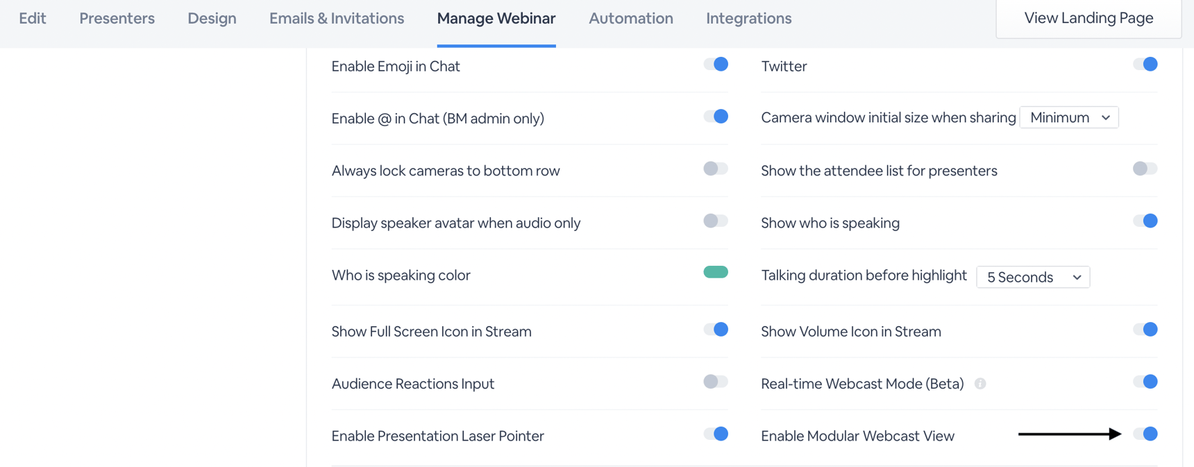 How to Set Up Modular Attendee View