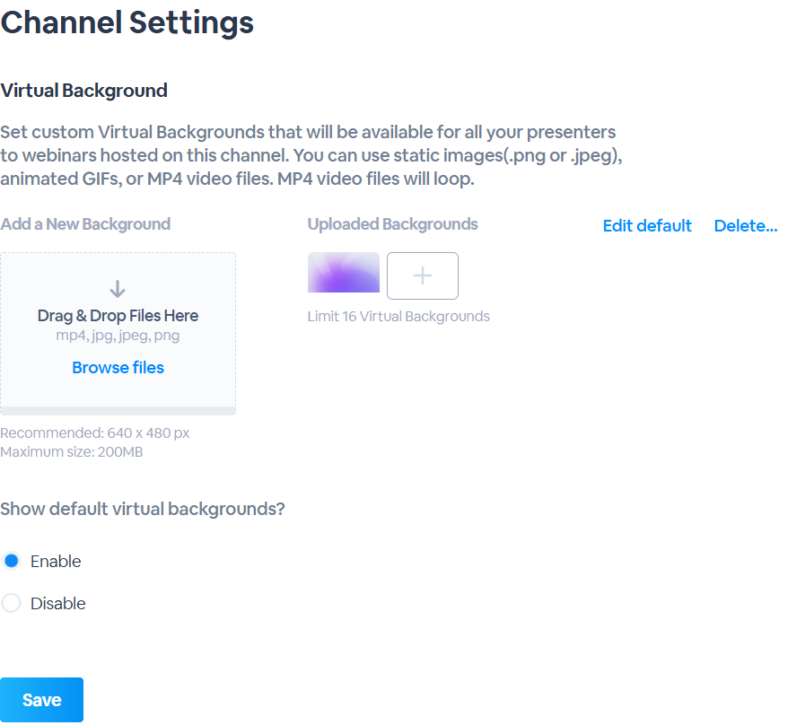 How to Set a Virtual Background