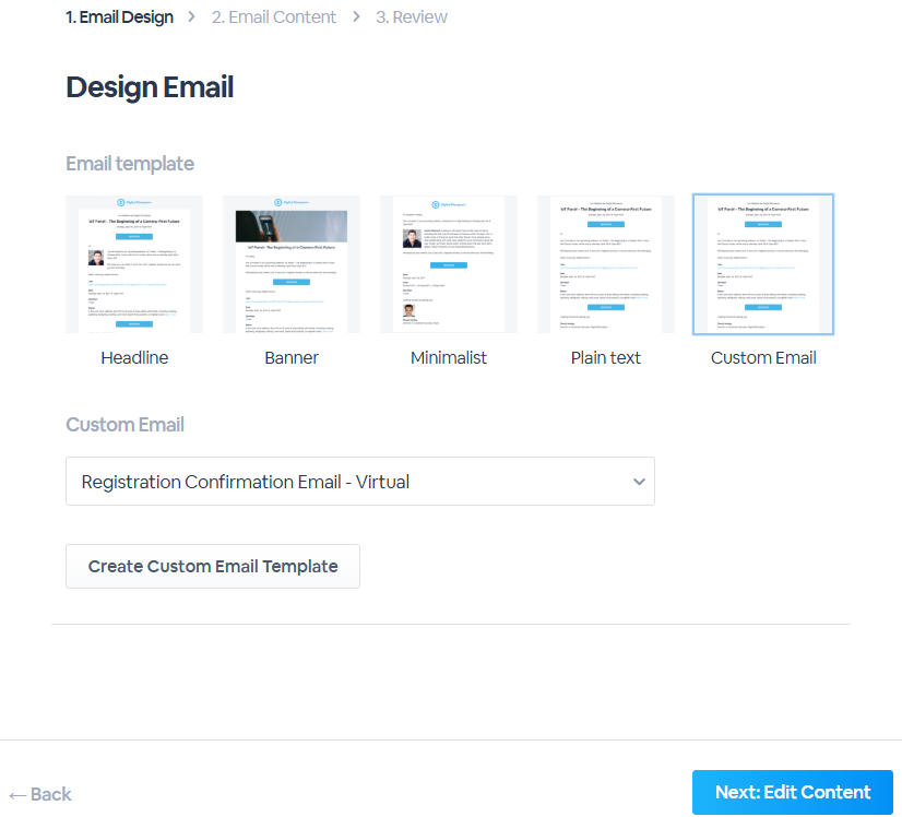 Implement custom emails to use in your channel